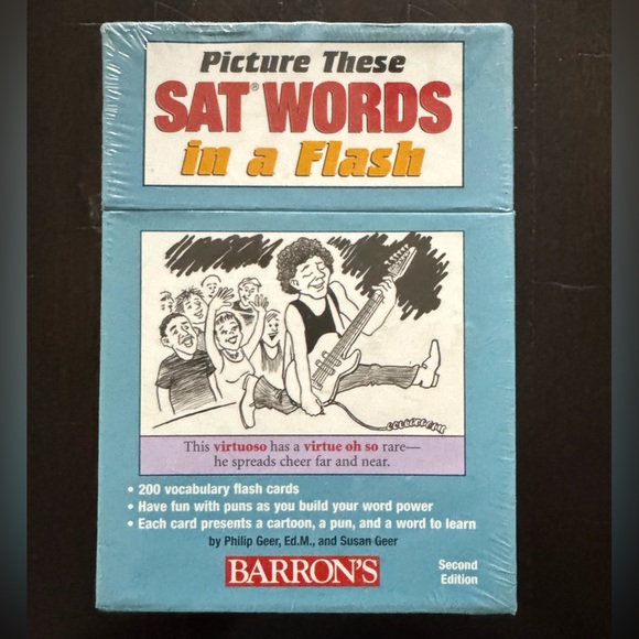 Barrons | Other | Barrons Sat Words In A Flash Blue Vocabulary ...